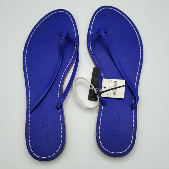 J. Crew | Shoes | New Jcrew Summer Flip Flops Thong Sandals Blue 9 ...